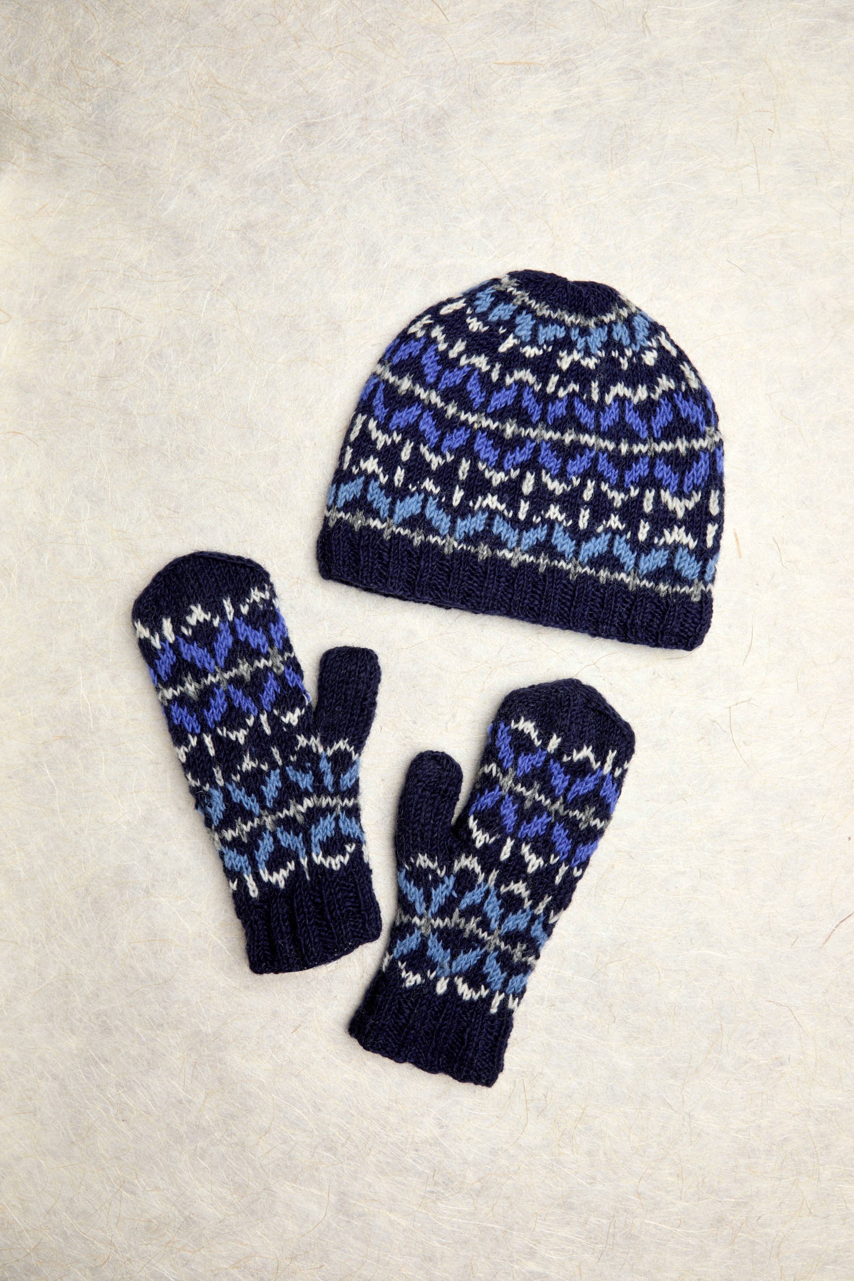 Freya Arctic Mittens – Fair Isle Knit Winter Wool Mittens – By Many Hands